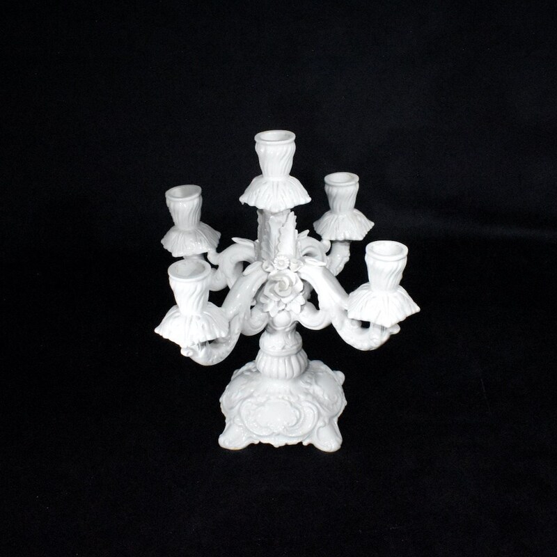 Porcelain Candelabra - Etsy