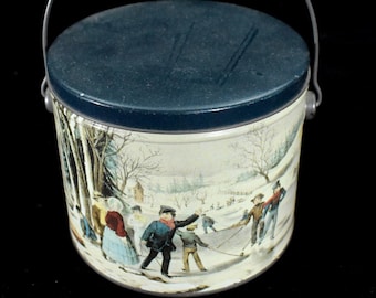 Winter Scene Tin - Etsy