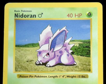Nidoran Card - Etsy