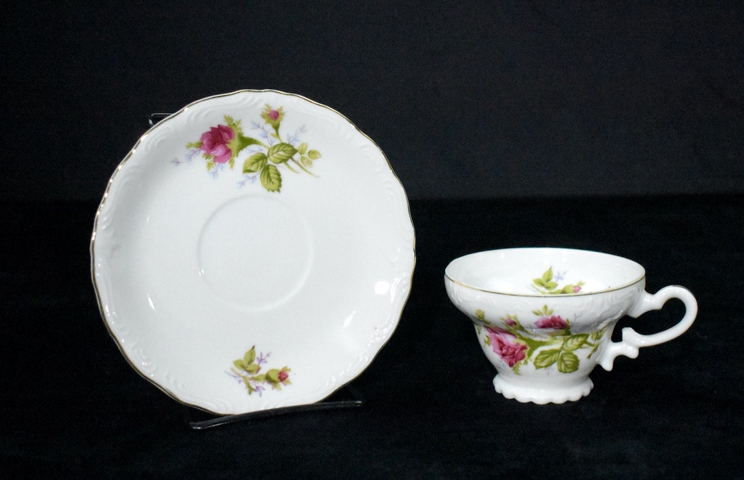 Unmarked Teacup, Red Rose Teacup - Etsy