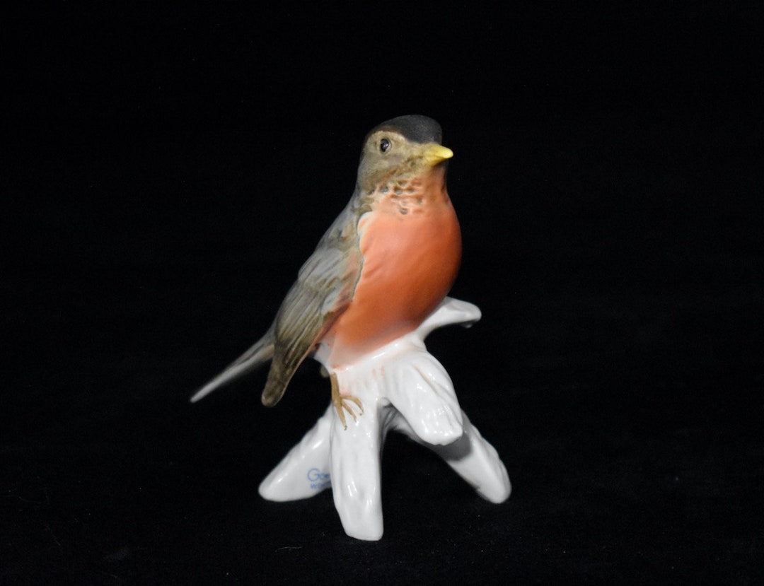 Vintage Goebel American Robin Porcelain Figurine, TMK-6, W. Germany ...