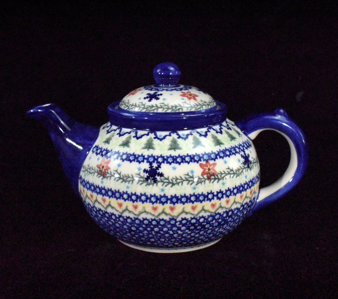 Teapot, Polish Winter Teapot, Signed Ewa Baron, the Artisan Table, Vena ...