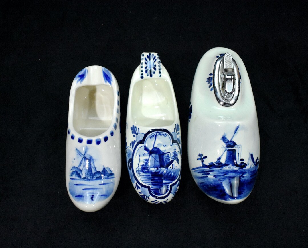 Delft Blue Ashtray, Delft Shoe, Delft Blue Clog, Made in Holland - Etsy