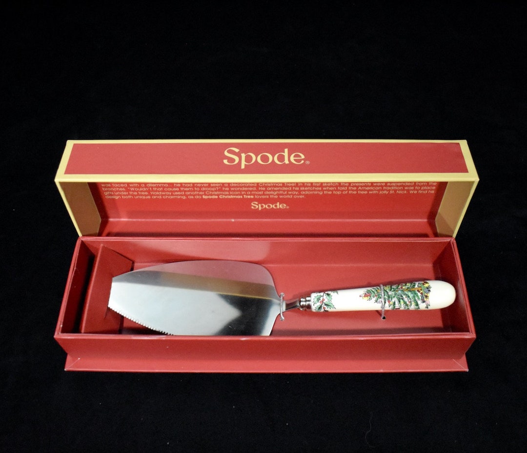 Spode Christmas Cake Slice, Spode Pie Slice, Serving Cake Slicer, 10.5 ...