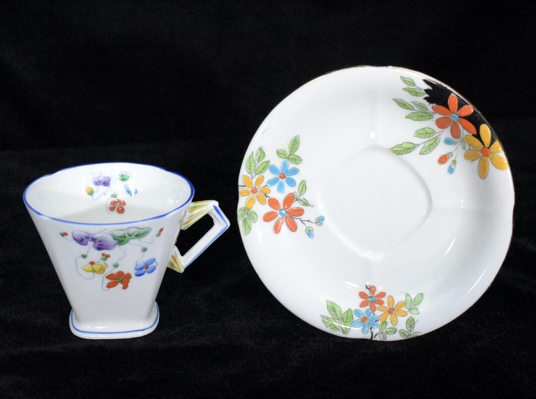 Standard China, Gromen Shape, Made in England, Flower Teacup - Etsy