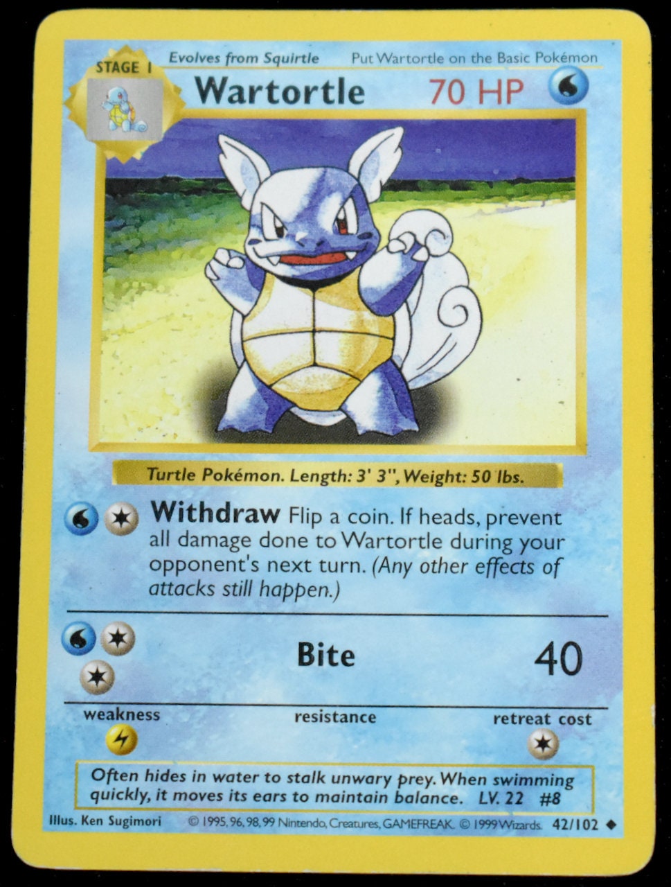 Pokemon Cards Wartortle