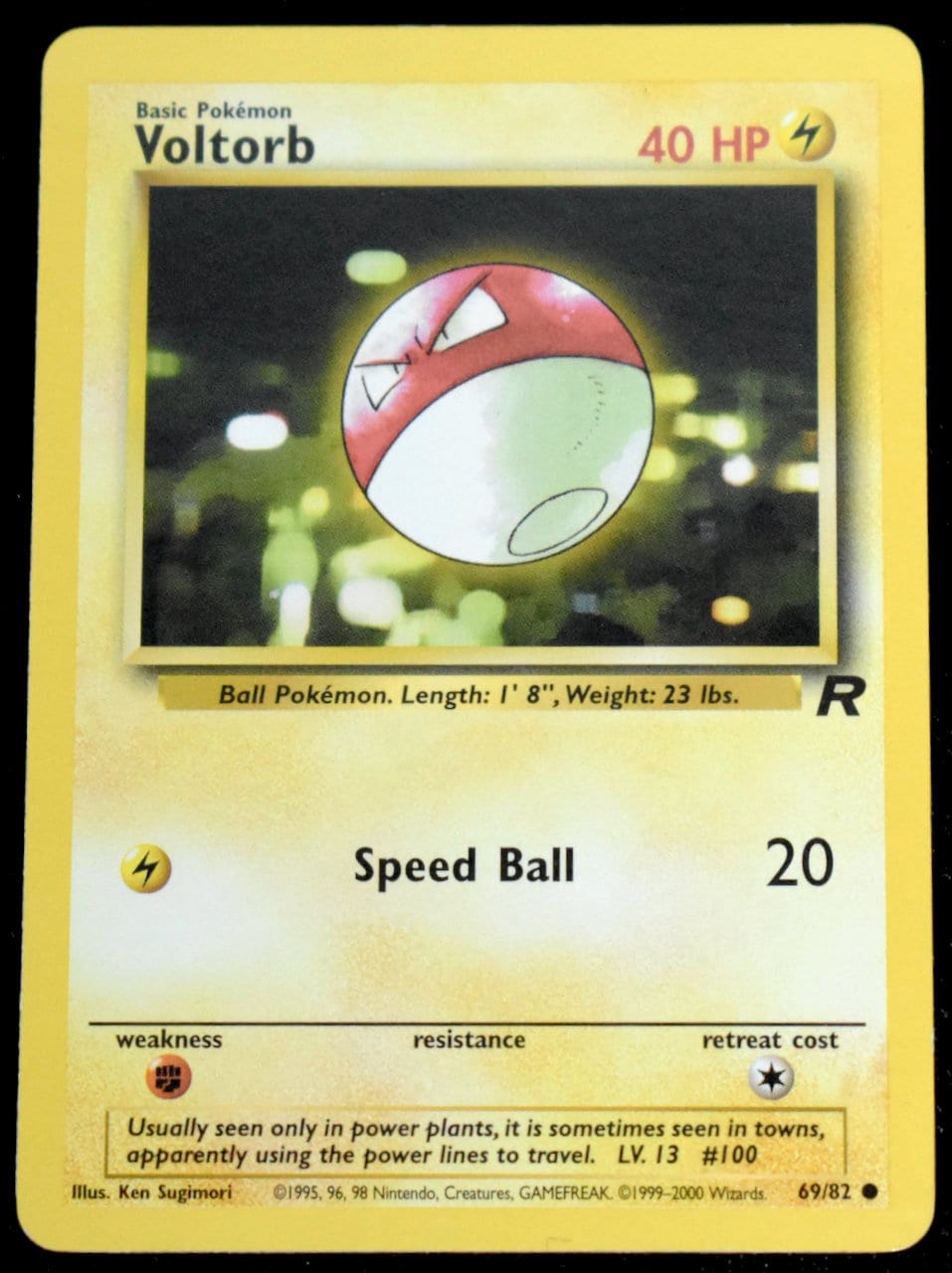 Pokemon Voltorb Card