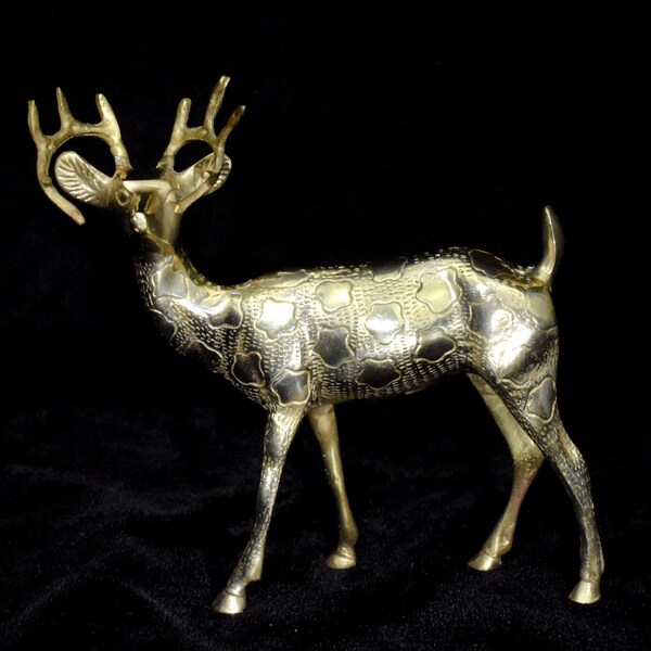 Brass Reindeer - Etsy