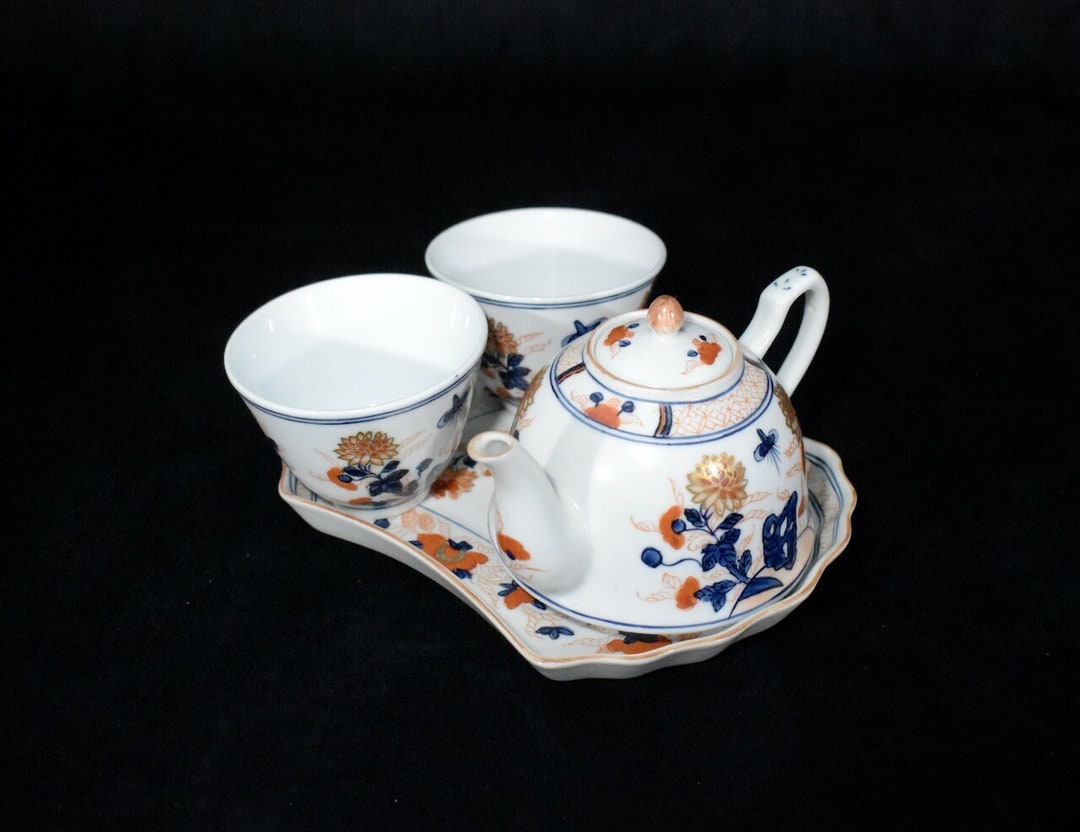 Tea for Two Teapot and Teacup Chinese Set, Vintage Hong Kong Teapot ...