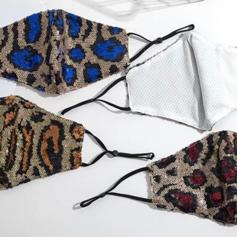 Sequin Face Mask - Etsy