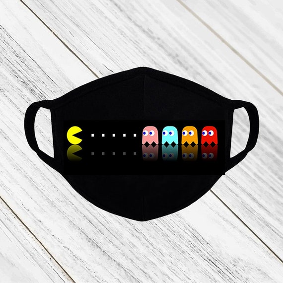 Pacman Face Mask Washable Face Mask Reusable Face Cover | Etsy