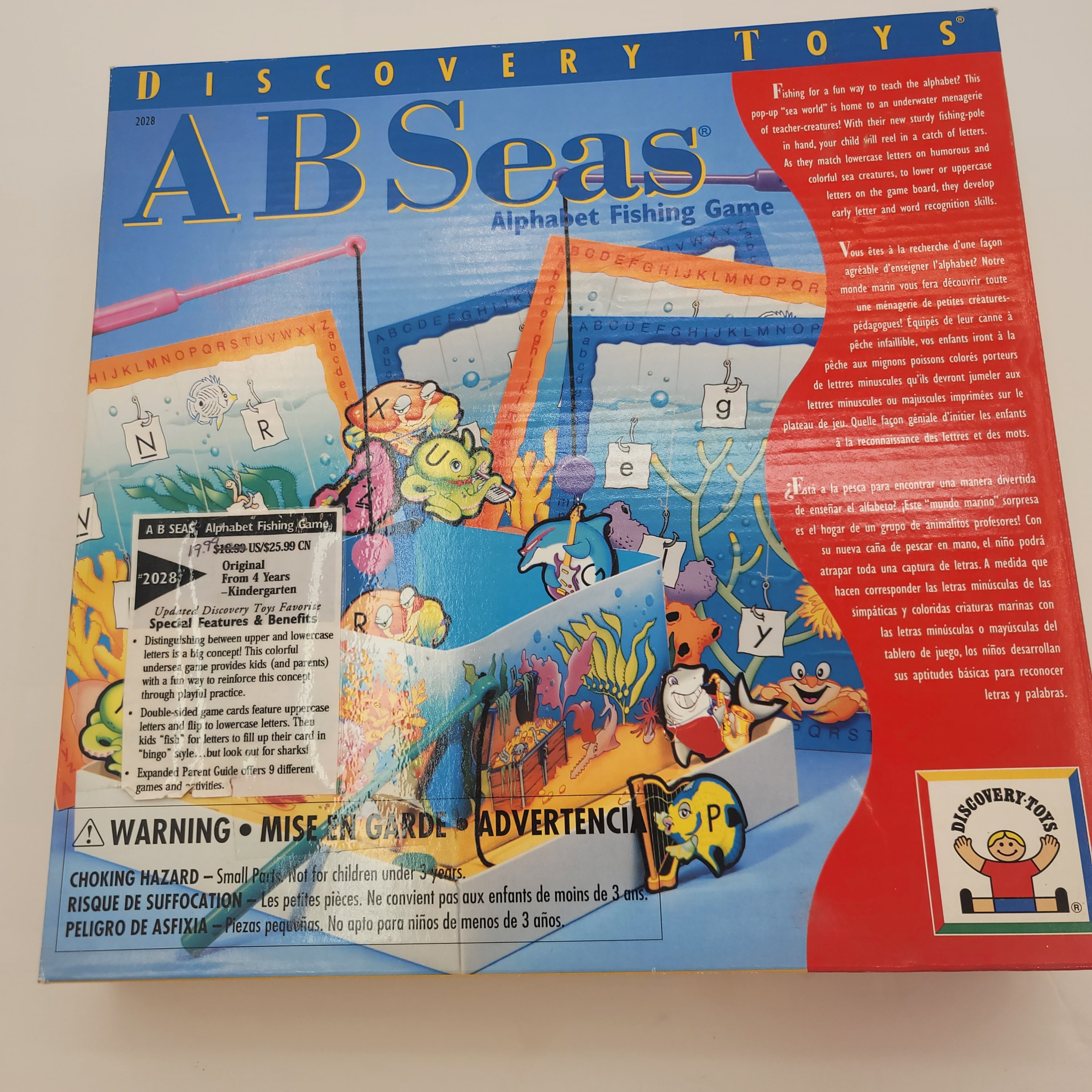 Discovery Toys (ABC) AB Seas Alphabet Fishing Game Educational 4+ All ...