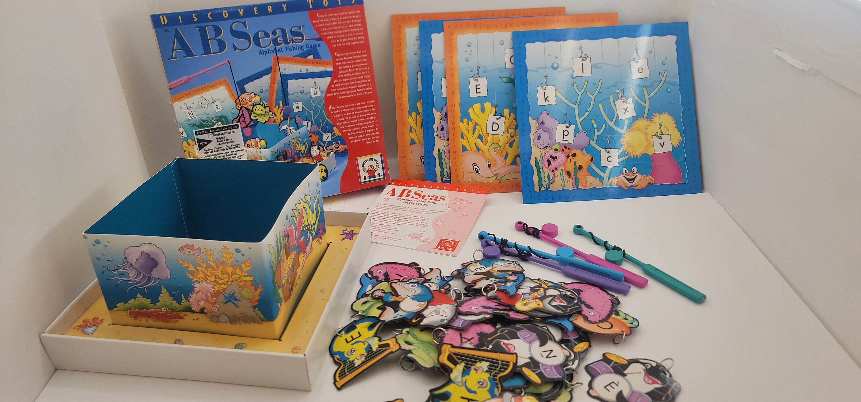 Discovery Toys (ABC) AB Seas Alphabet Fishing Game Educational 4+ All ...