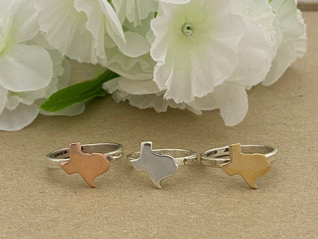 Texas Map Ring - Etsy