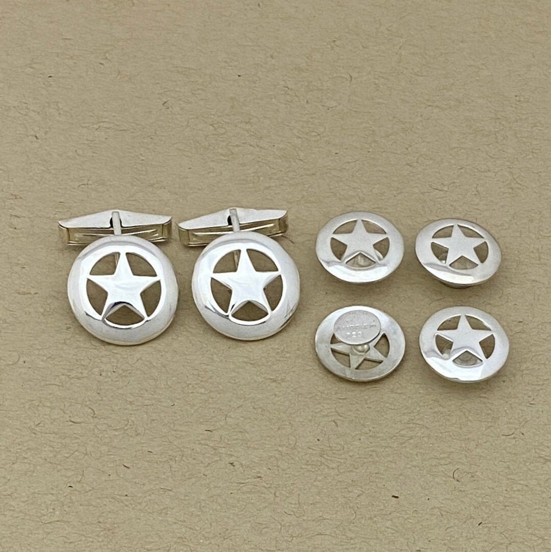 Sterling Silver Handmade TX Lone Stars Cuff Links, Texas Cuff Links ...