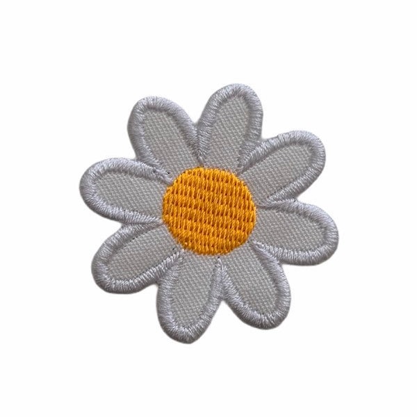 Daisy Embroidered Patches - Etsy