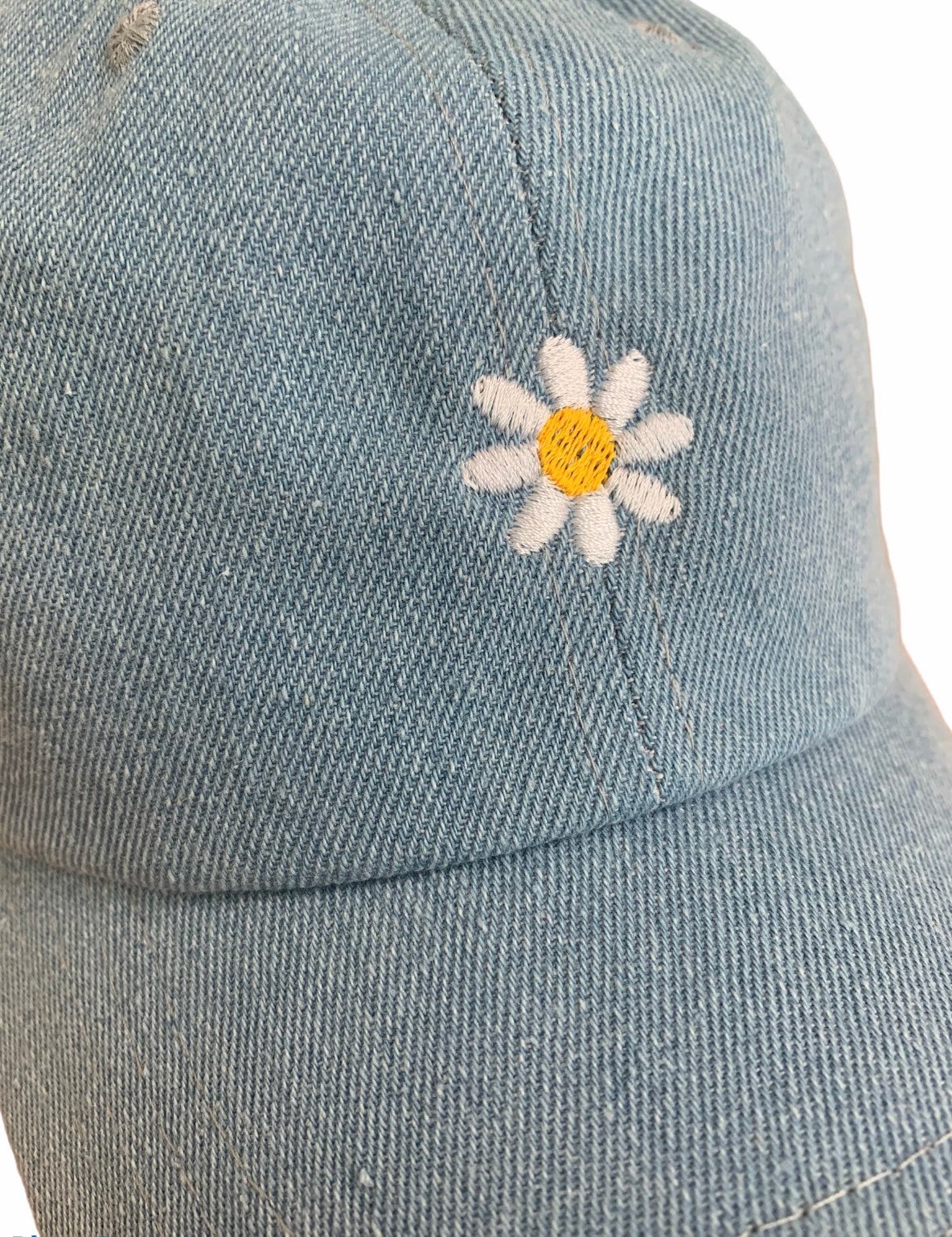 Embroidered Daisy Flower Simple Design- Various Hat Color Options - Etsy