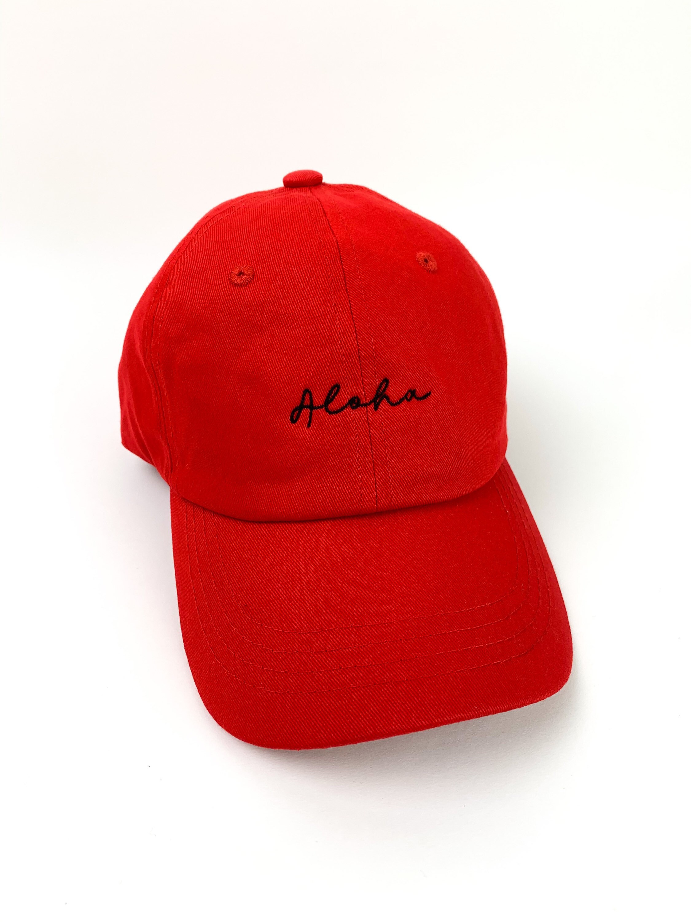 Embroidered Aloha Dad Hat Various Hat Color Options - Etsy