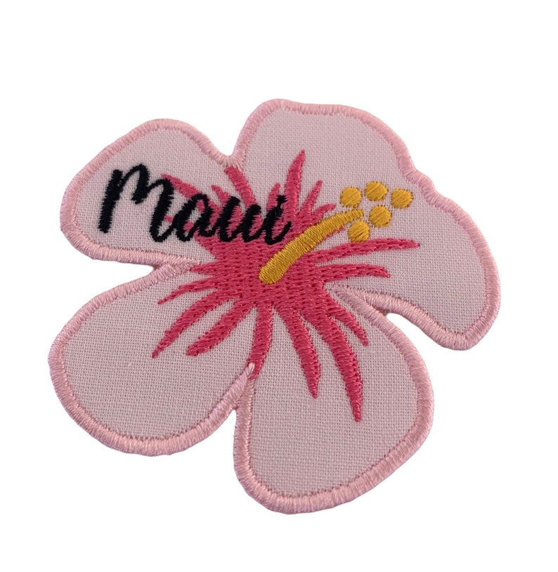 Personalized Embroidered Name Iron on Patch Hibiscus Hawaiian - Etsy
