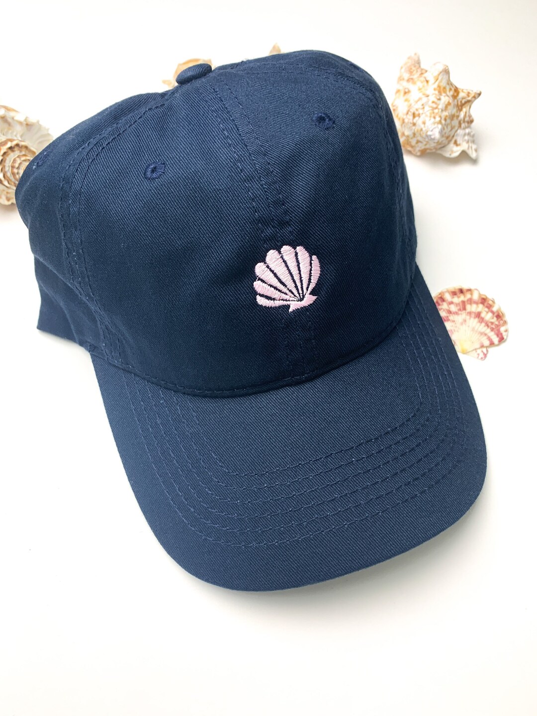 Embroidered Scallop Seashell Dad Hat- Various Hat Color Options - Etsy