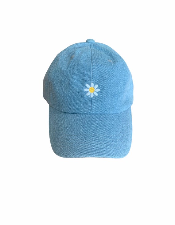 Embroidered Daisy Flower Simple Design Various Hat Color | Etsy