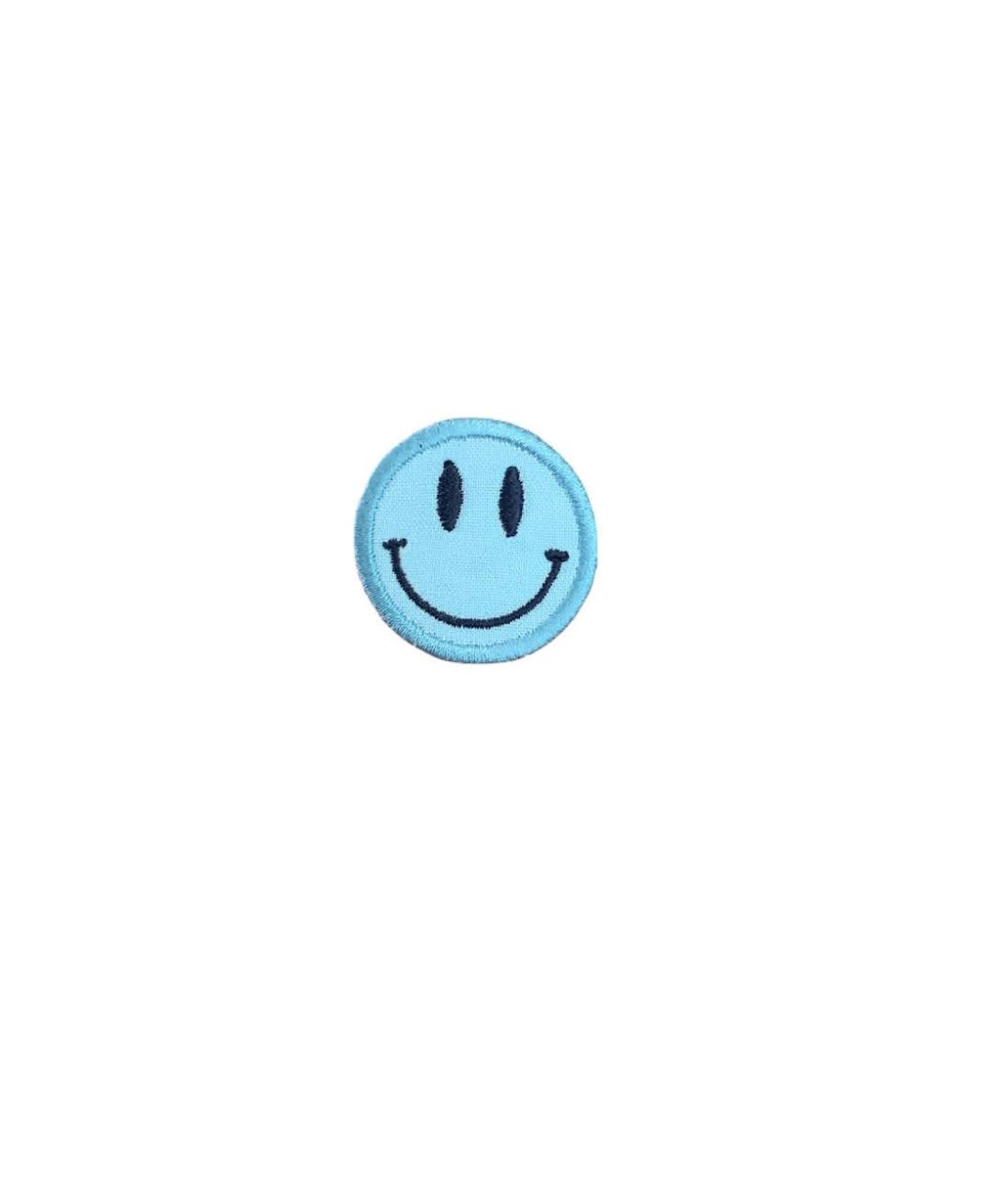 Embroidered Smile Face Classic Icon Iron-on Patch *choose Your Colors ...