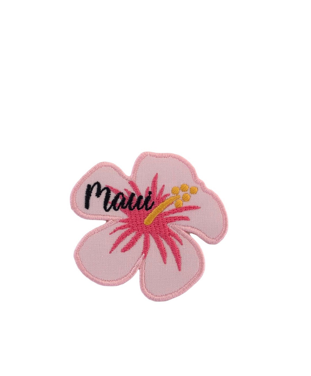 Personalized Embroidered Name Iron- on Patch Hibiscus Hawaiian Flower 3 ...