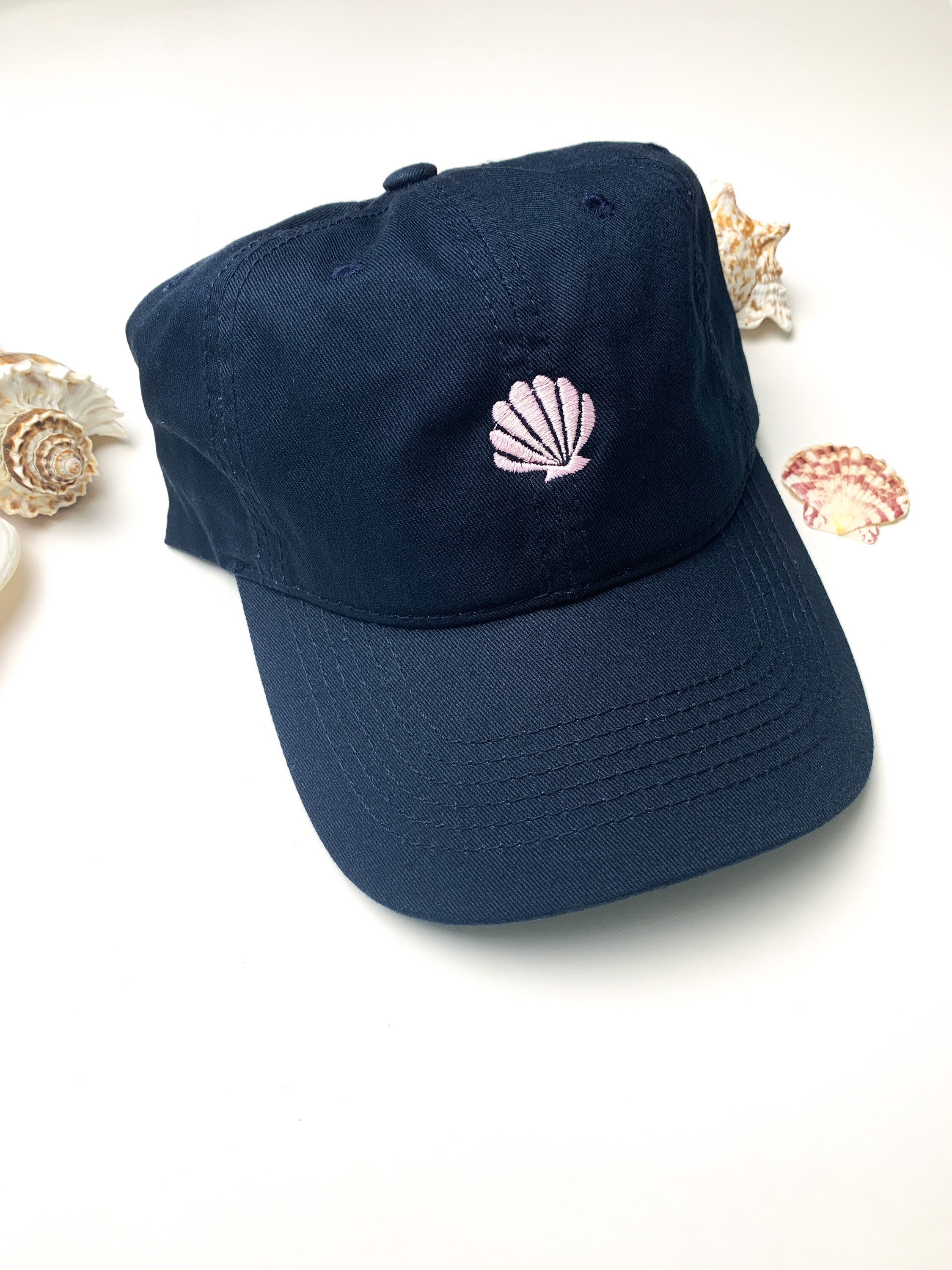 Embroidered Scallop Seashell Dad Hat- Various Hat Color Options - Etsy