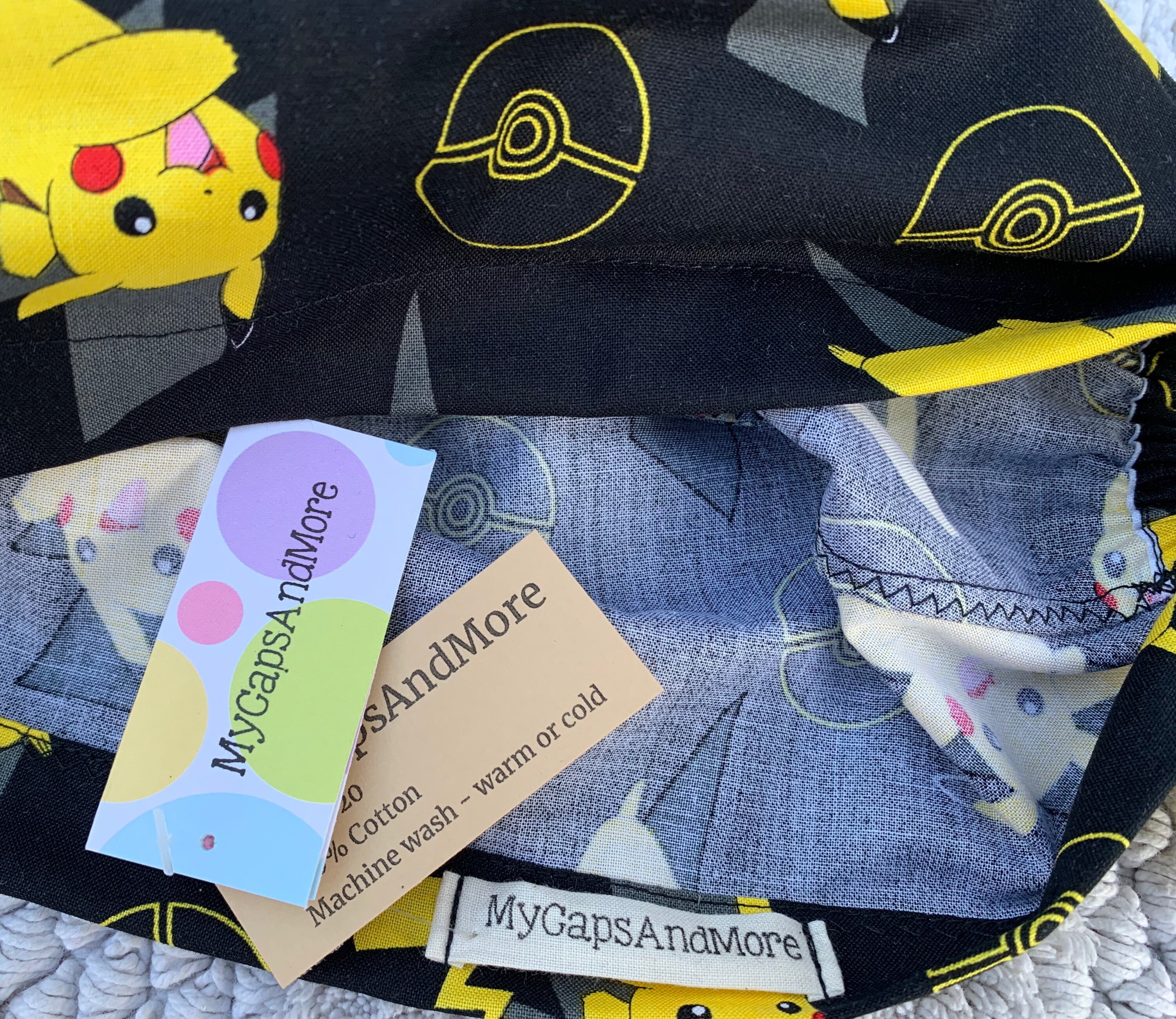 POKÉMON Scrub Cap for Medical Workers. Unisex Pikachu Surgical cap ...