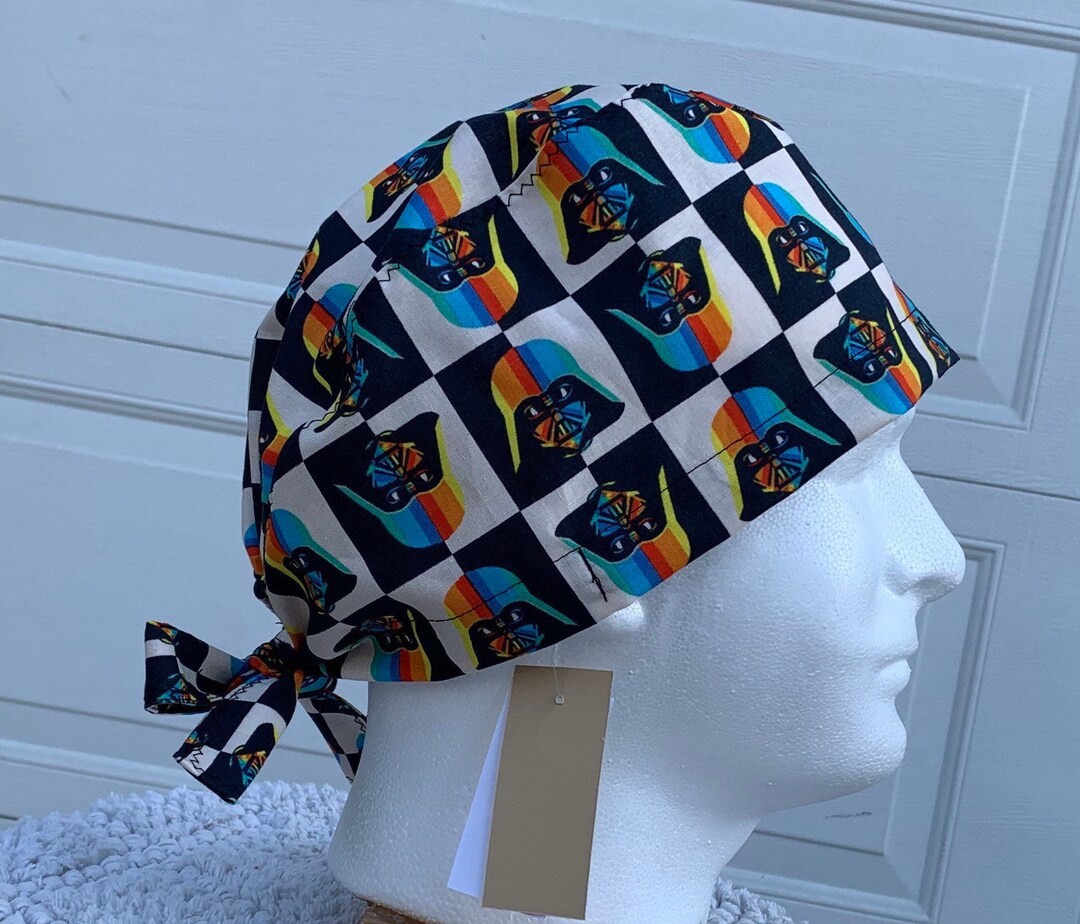 Star Wars scrub cap. Darth Vader hat, Tie Back One Size fits most ...