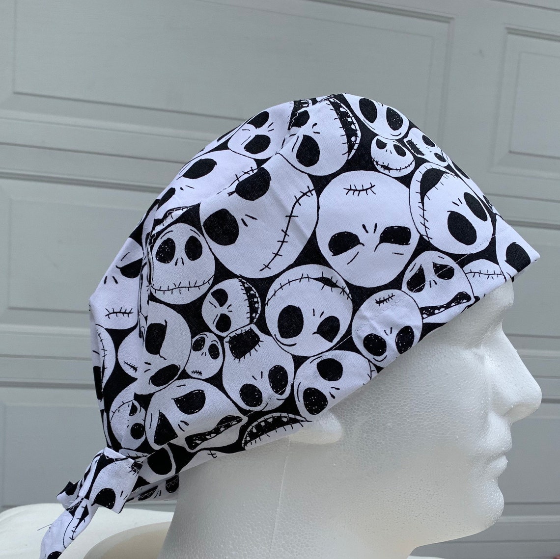 Jack Skellington Surgical Scrub Cap Skull Prints Halloween - Etsy