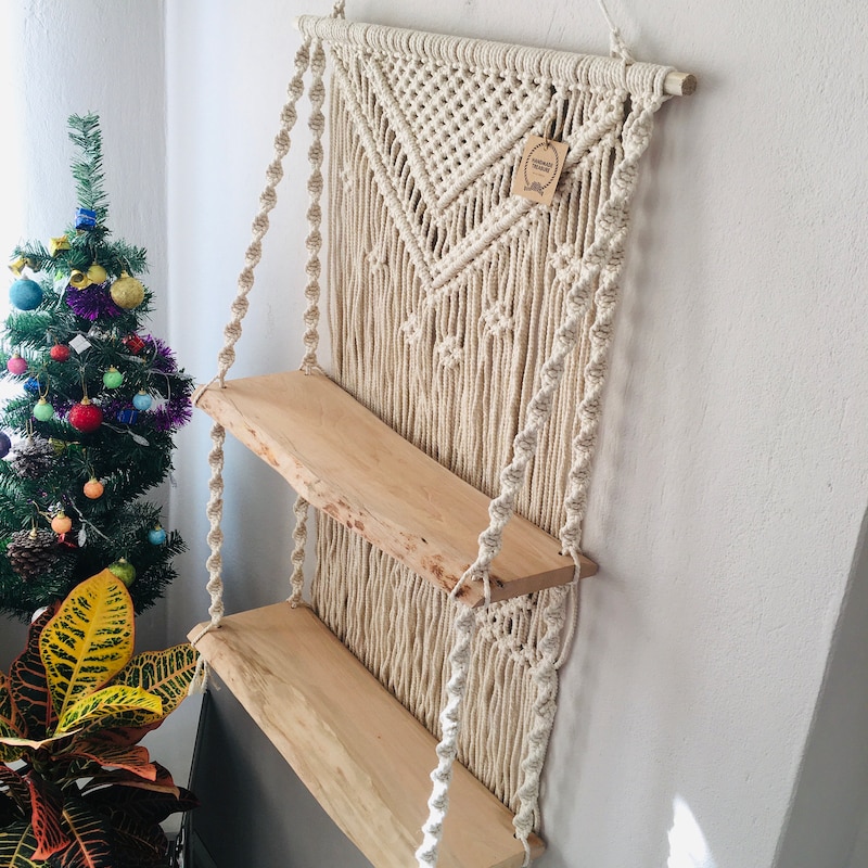 Macrame Wall Shelf - Etsy