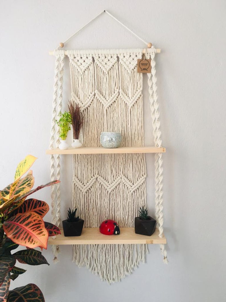 X Large Macrame Shelf Custom Macrame Wall Decor Macrame - Etsy