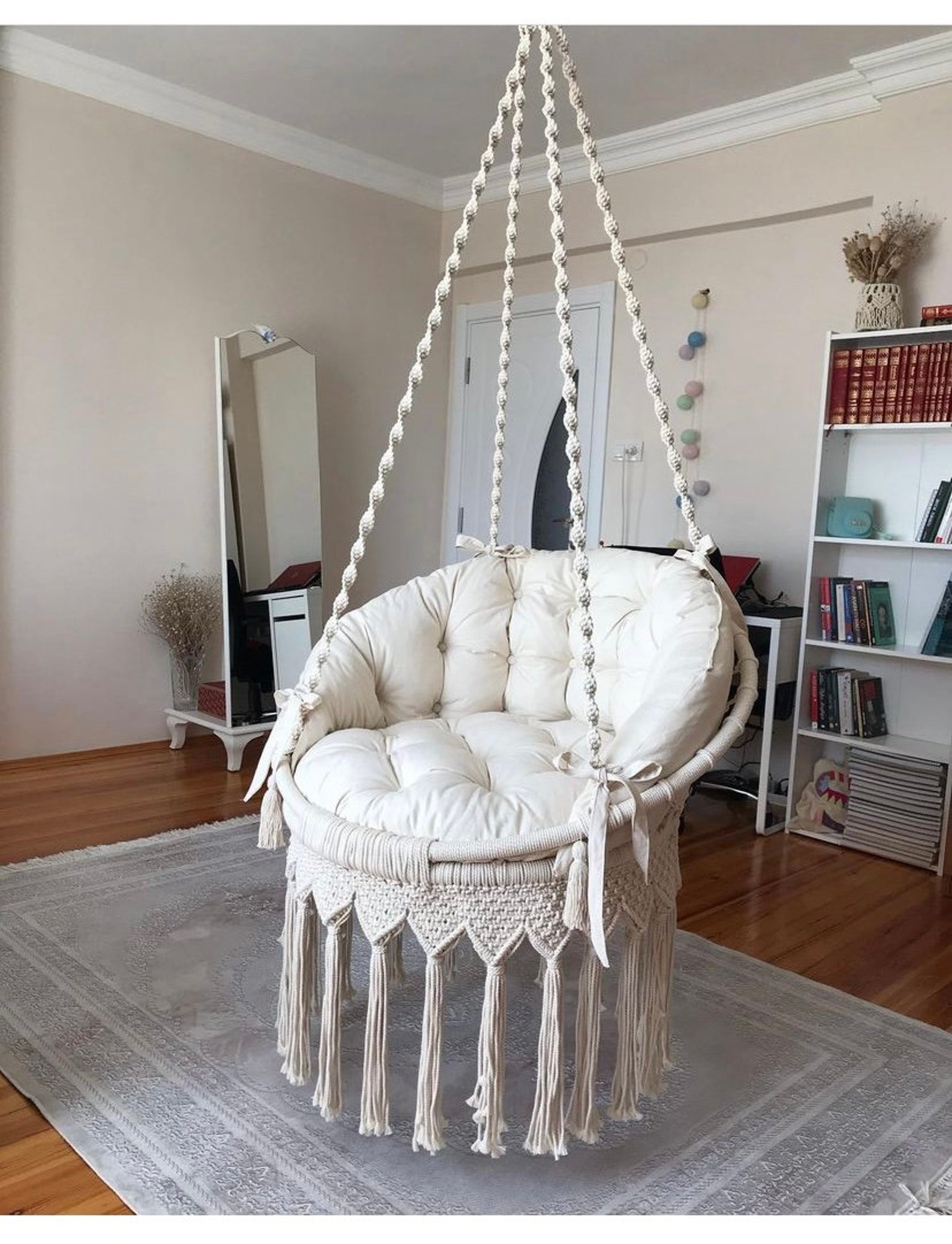 Macrame Hammock Swing Chair Indoor Hammock Chair Macrame - Etsy