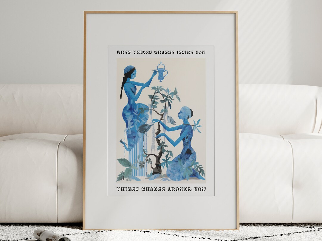 Inner Change Poster, Inspirational Wall Art, Digital Print Download ...