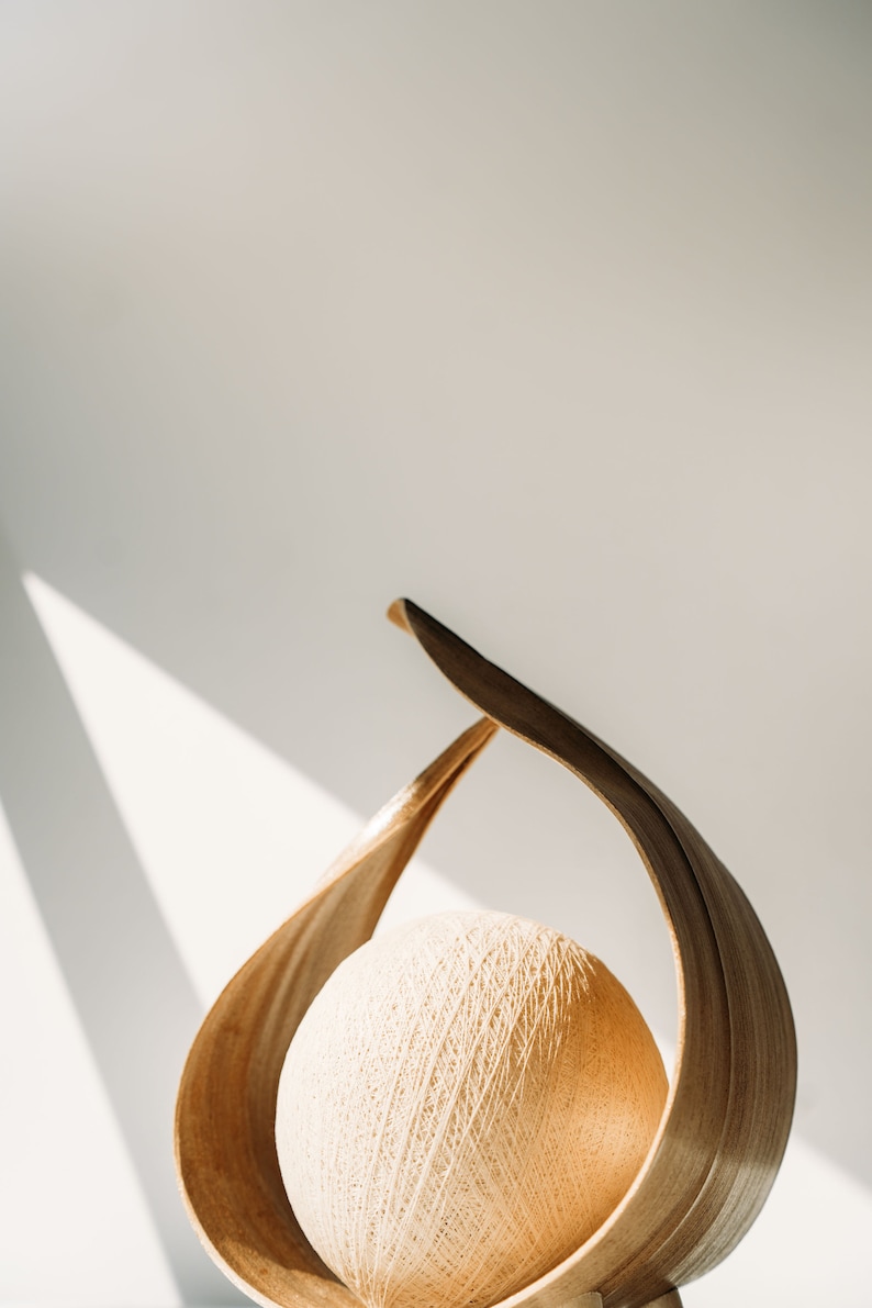 Zen Table Lamp | Made in Bali | Wood Bedside Lamp | Boho Night Light ...