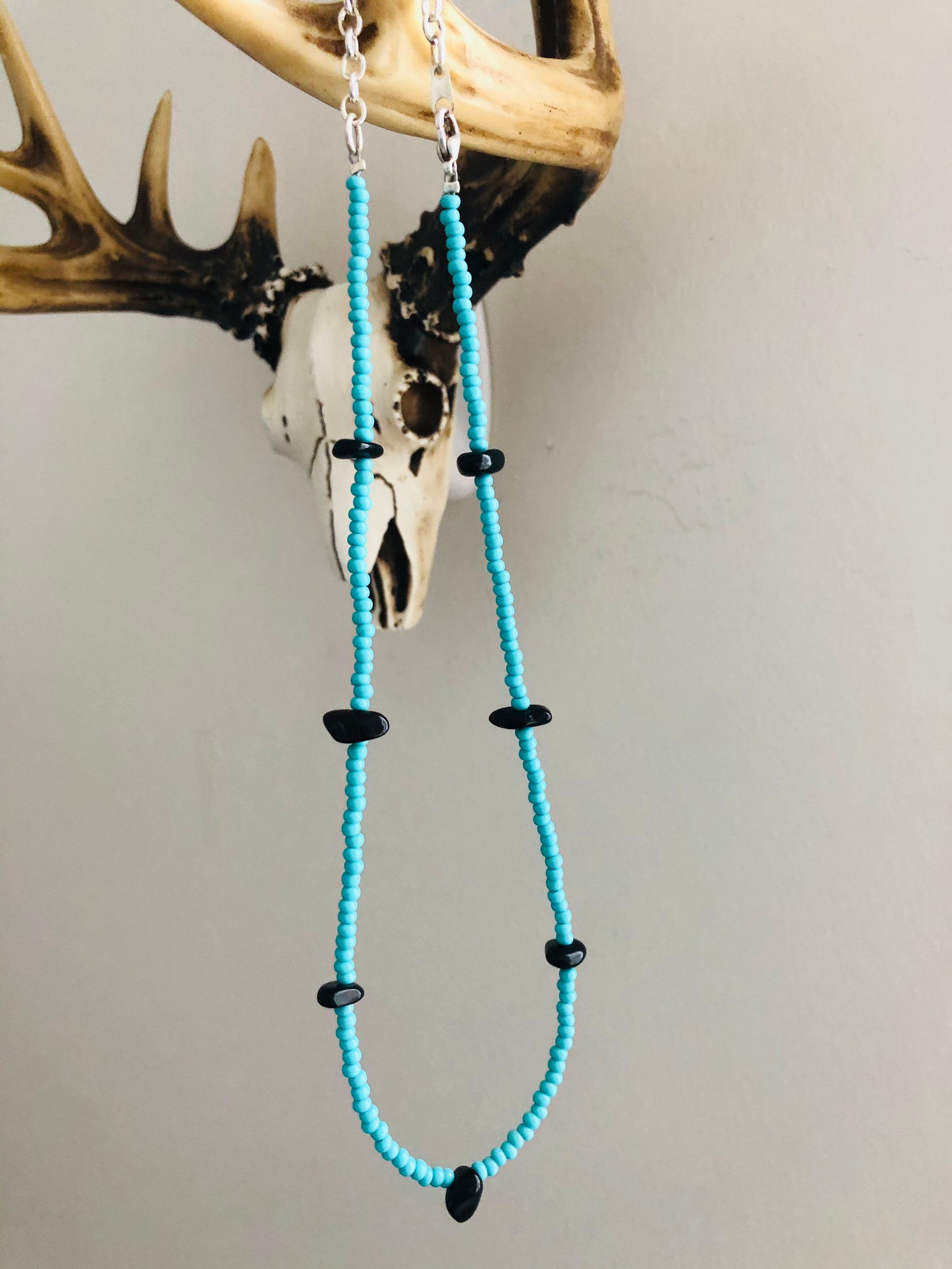 Western Choker Necklace Cowgirl Bead Choker Western Fashion - Etsy