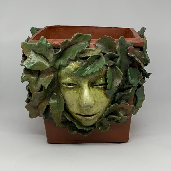 Green Man Planter - Etsy