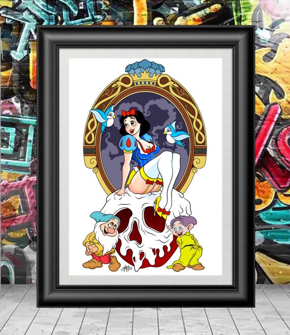 Snow White Pin-up Print - Etsy