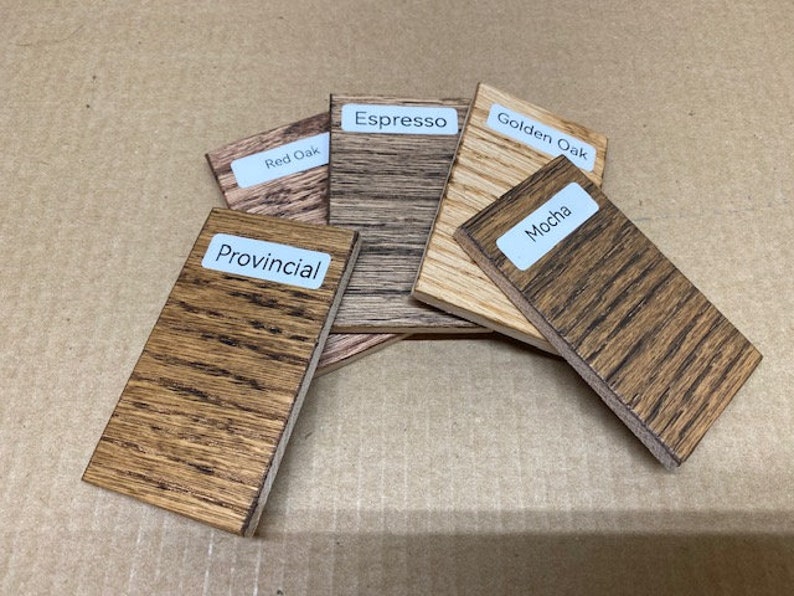 Stain Samples Minwax Stain Samples Birch Red Oak White Oak - Etsy