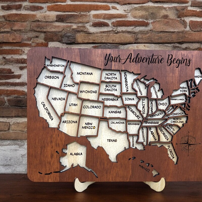 Push Pin Map - Etsy