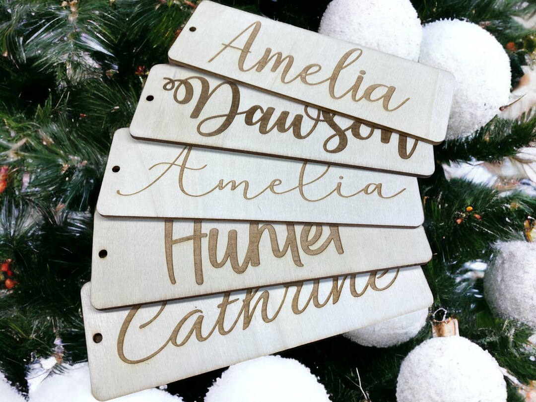 Personalized Gift Tags, Christmas in July, Wood Gift Tags, Personalized ...