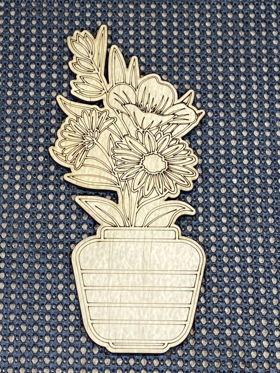 Flower Pot Laser Cut Out Unfinished Wood Shape Classroom Crafting ...