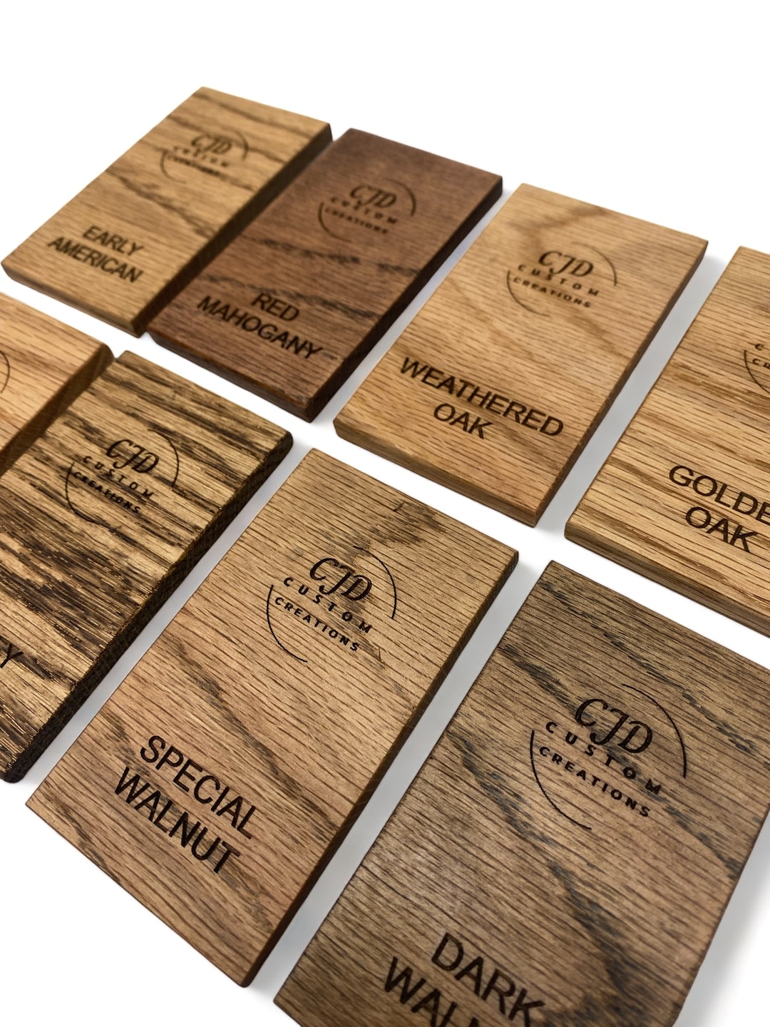 Wood Stain Samples Set – Minwax Varathane Color Chart Swatches | Pine ...