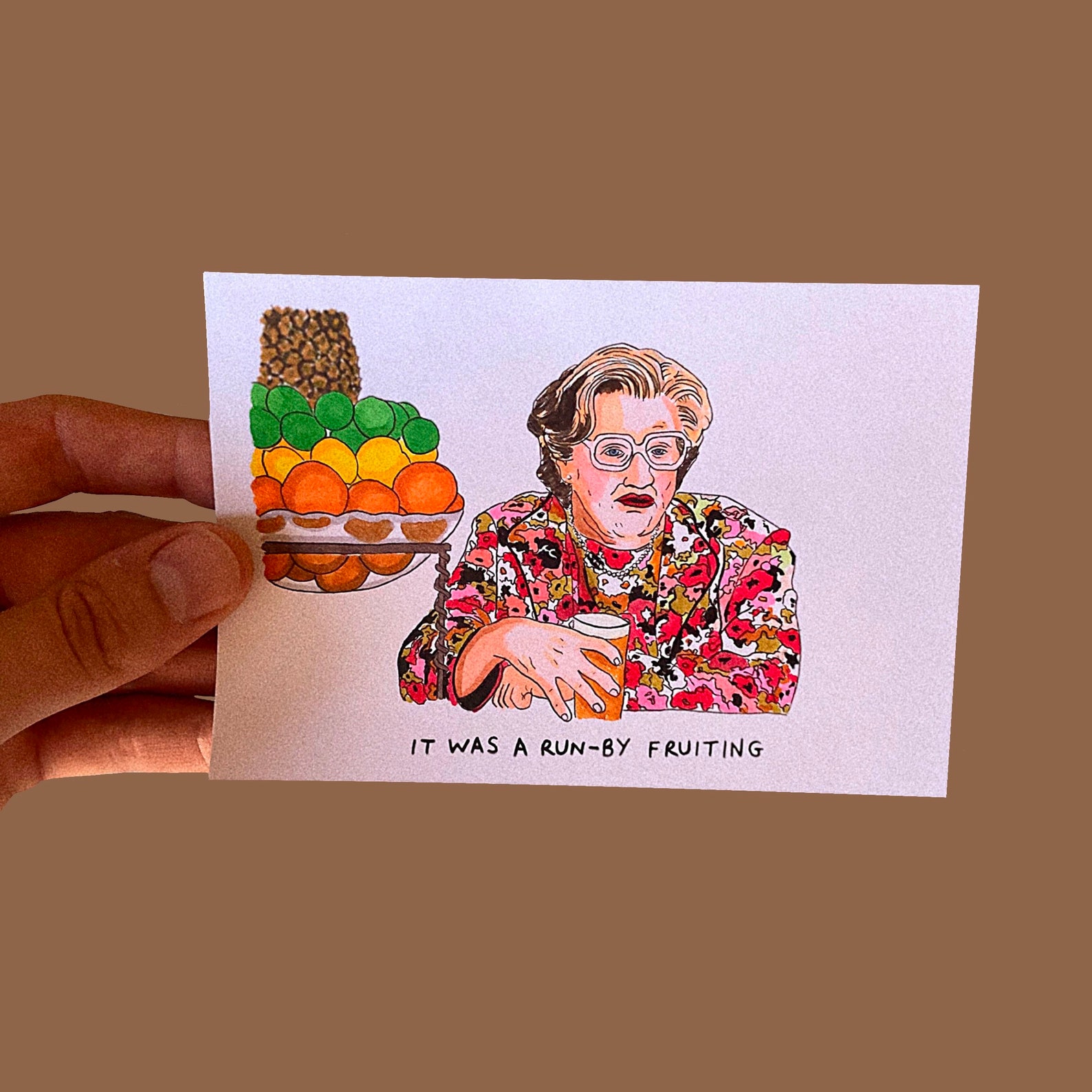 Mrs Doubtfire Run by Fruiting | Etsy
