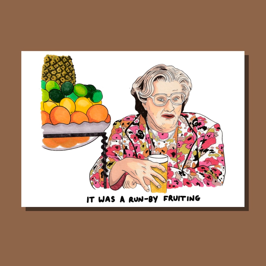 Mrs Doubtfire - Run by Fruiting - Etsy