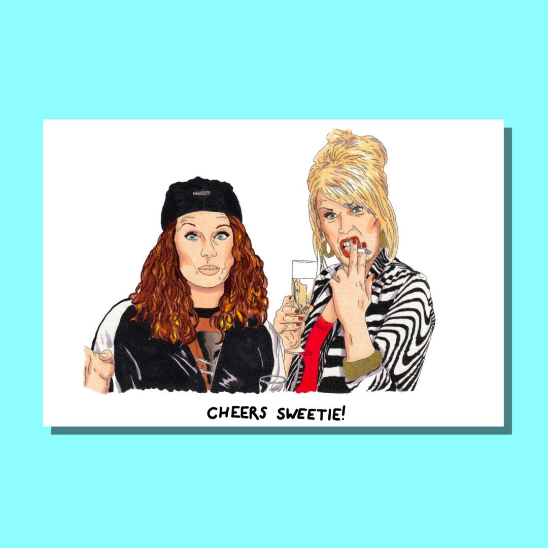 Absolutely Fabulous cheers Sweetie - Etsy New Zealand