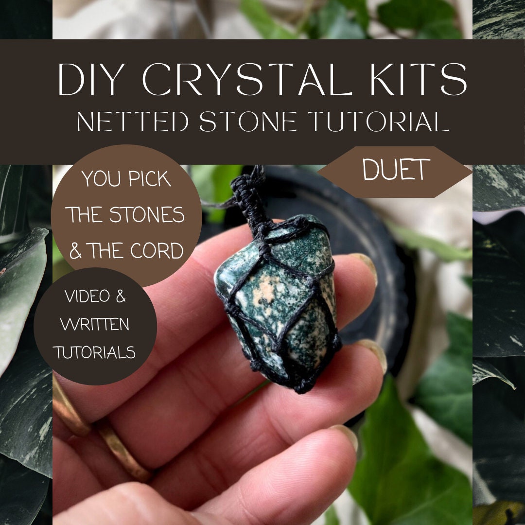 Duo DIY Crystal Kits With Netted Stone Tutorial / Video & Written ...