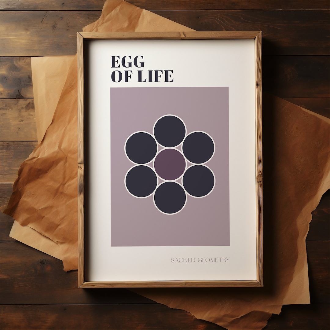 Sacred Geometry Wall Art, Egg of Life Architecture of the Universe ...