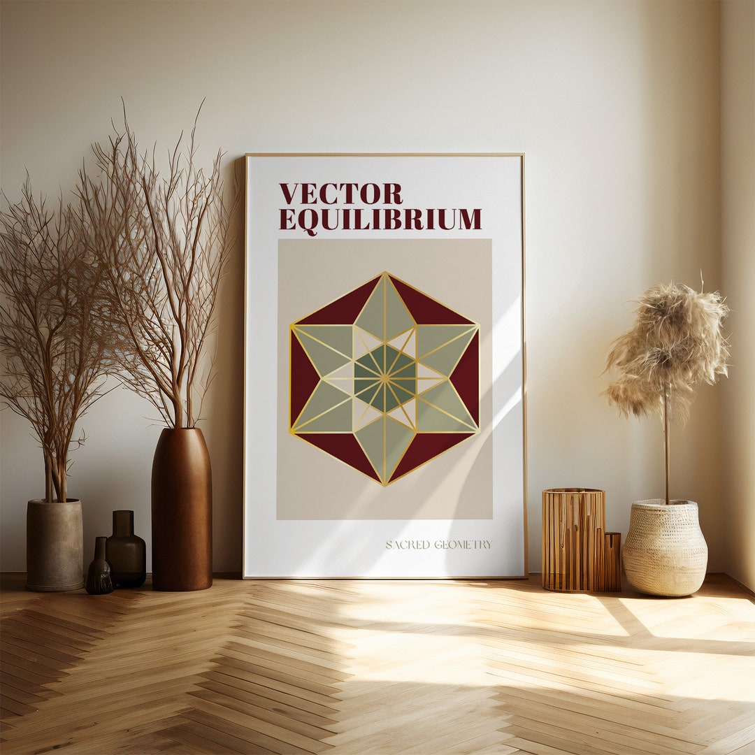 Sacred Geometry Wall Art, Vector Equilibrium Architecture of the ...